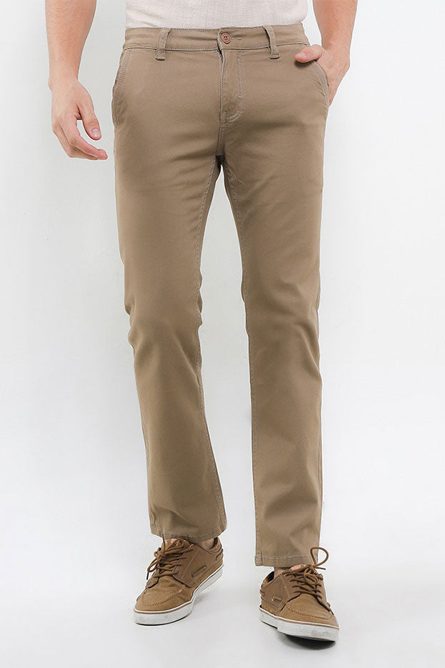 Cardinal Celana Panjang Chinos Straight Slim Pria C0088bk03d